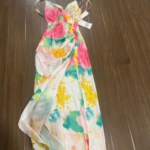 Zara | Dresses | Zara Colored Satin Effect Dress | Poshmark
